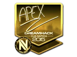 apEX (Gold) | Cluj-Napoca 2015 Sticker - CS2 Skins