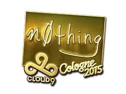 n0thing (Gold) | Cologne 2015 Sticker - CS2 Skins