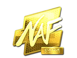 NAF (Gold) | Atlanta 2017 Sticker - CS2 Skins