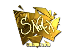 Snax (Gold) | Cologne 2016 Sticker - CS2 Skins